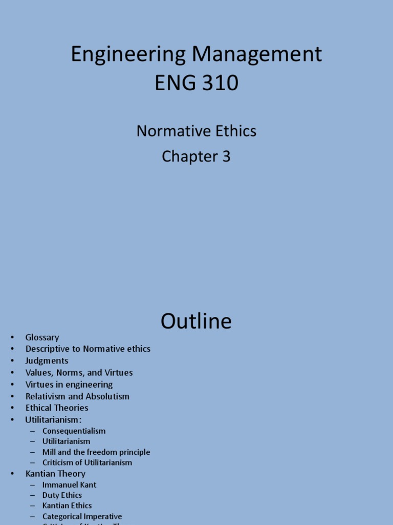 Chapter 3 - ENG 310 | PDF | Utilitarianism | Virtue Ethics