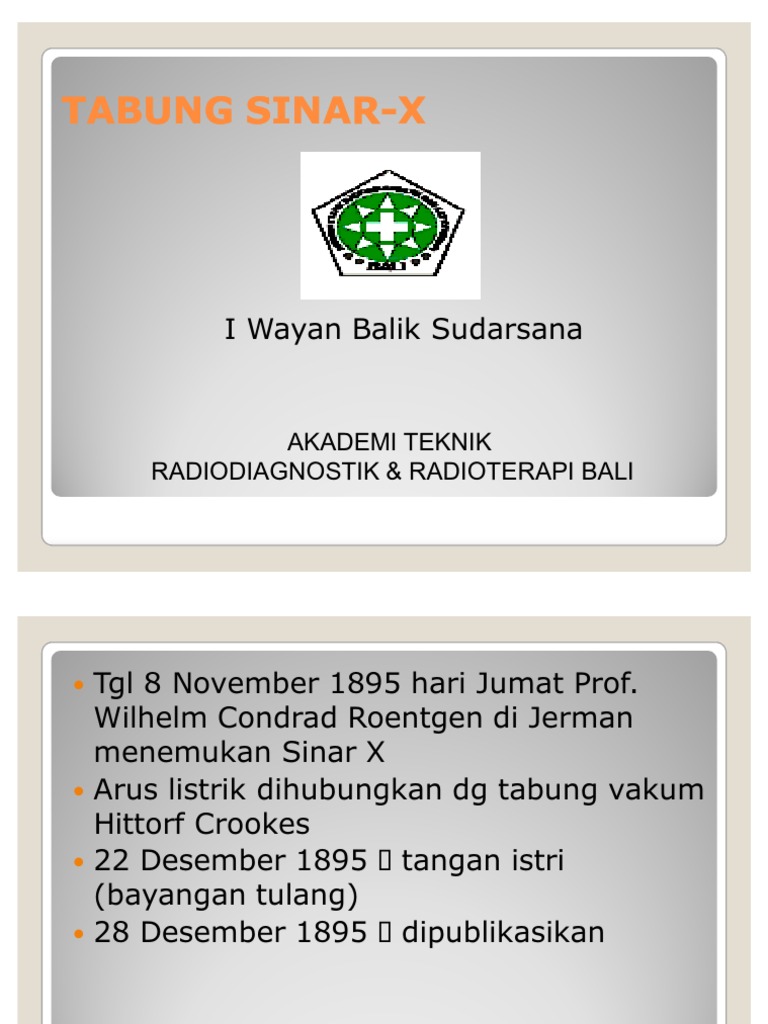 Tabung Sinar-X | PDF