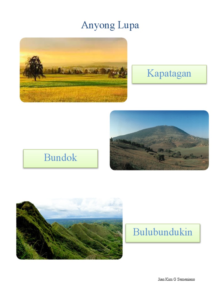 Anyong Lupa at Anyong Tubig Project | PDF