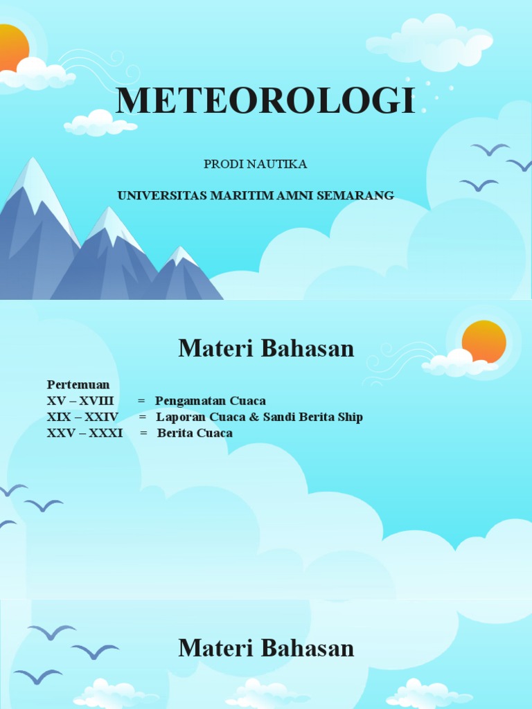 19-24. Laporan Cuaca & Sandi Berita Ship | PDF