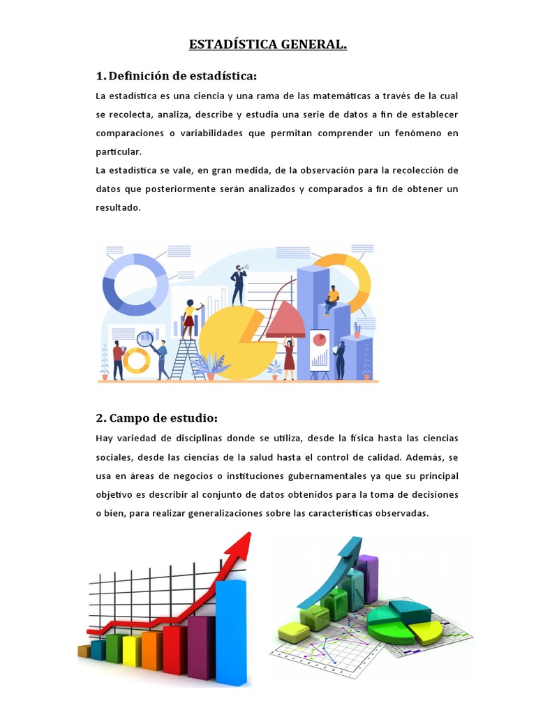 Estadística General | PDF | Estadísticas | Investigación cuantitativa