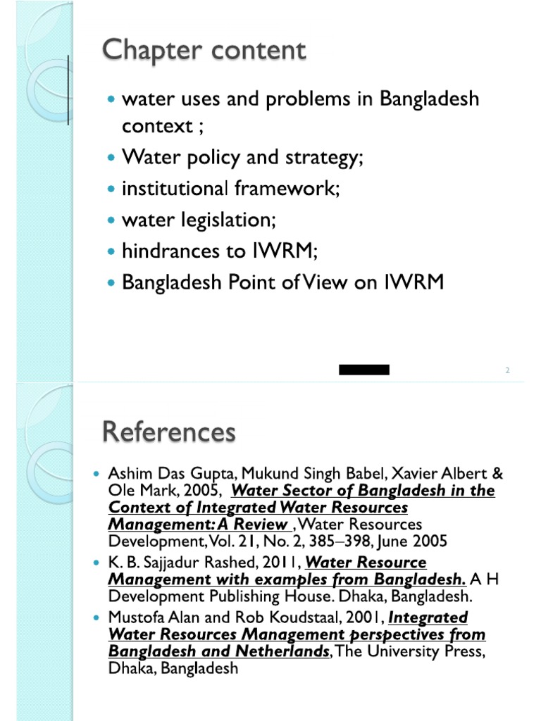 Chapter 5 - IWRM Bangladesh Perspectives | PDF