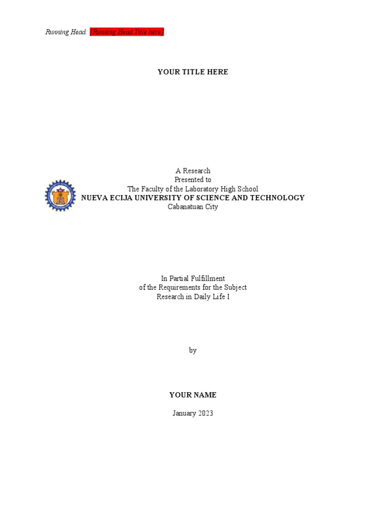 RDL 1 Research Paper Templatee | PDF | Data | Methodology