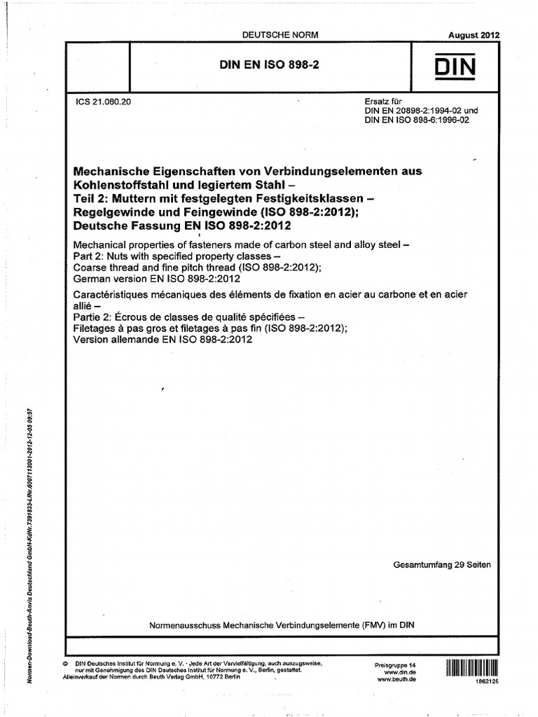 Di̇n - İso - 898 2 2012 08 | PDF