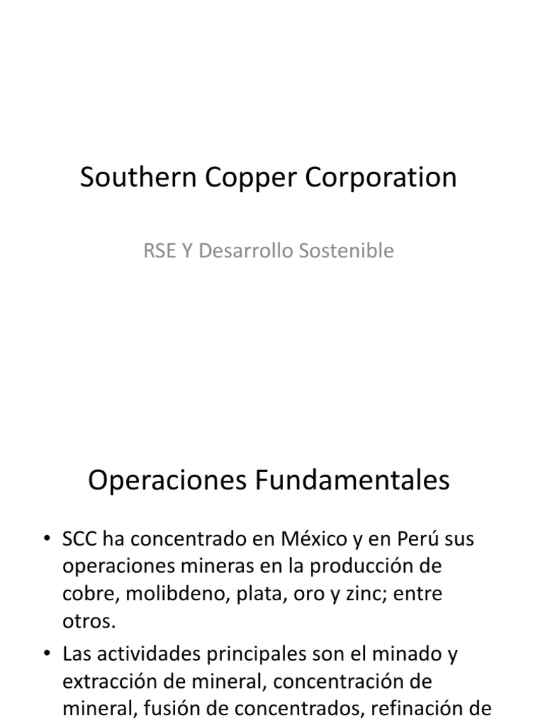 Logo de Southern Copper Corporation | PDF
