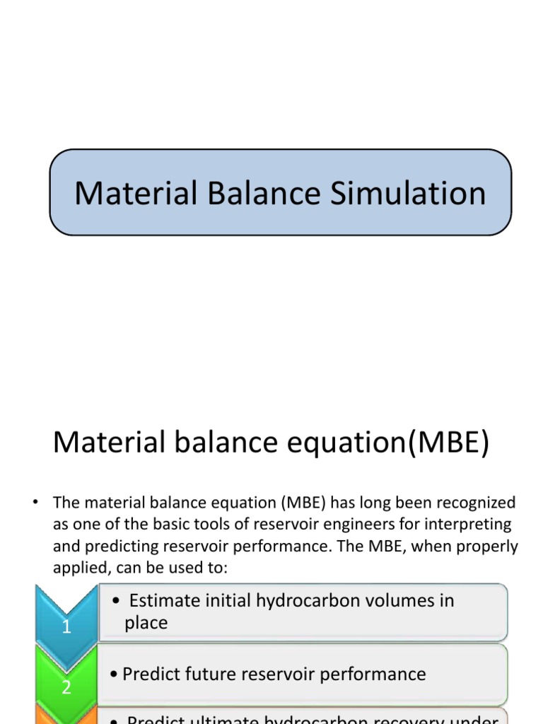 Material Balance | PDF | Petroleum Reservoir | Materials