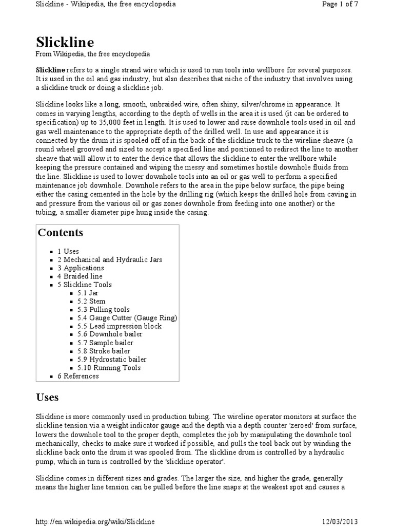 Slick Line | PDF | Manufactured Goods | Mechanical Engineering