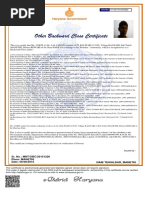 UPSC OBC Caste Certificate Formate 2025 | PDF | Empowerment ...