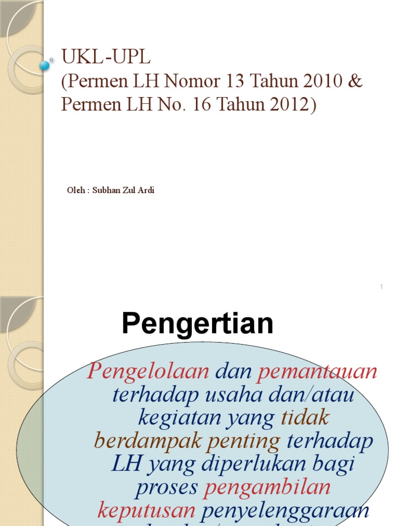 Materi UKL UPL | PDF