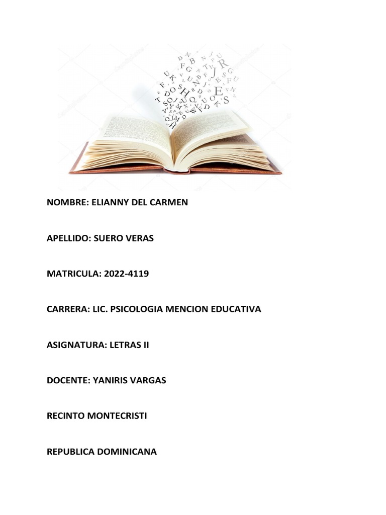 El Parrafo, Elianny Del Carmen | PDF | Párrafo | Escritura