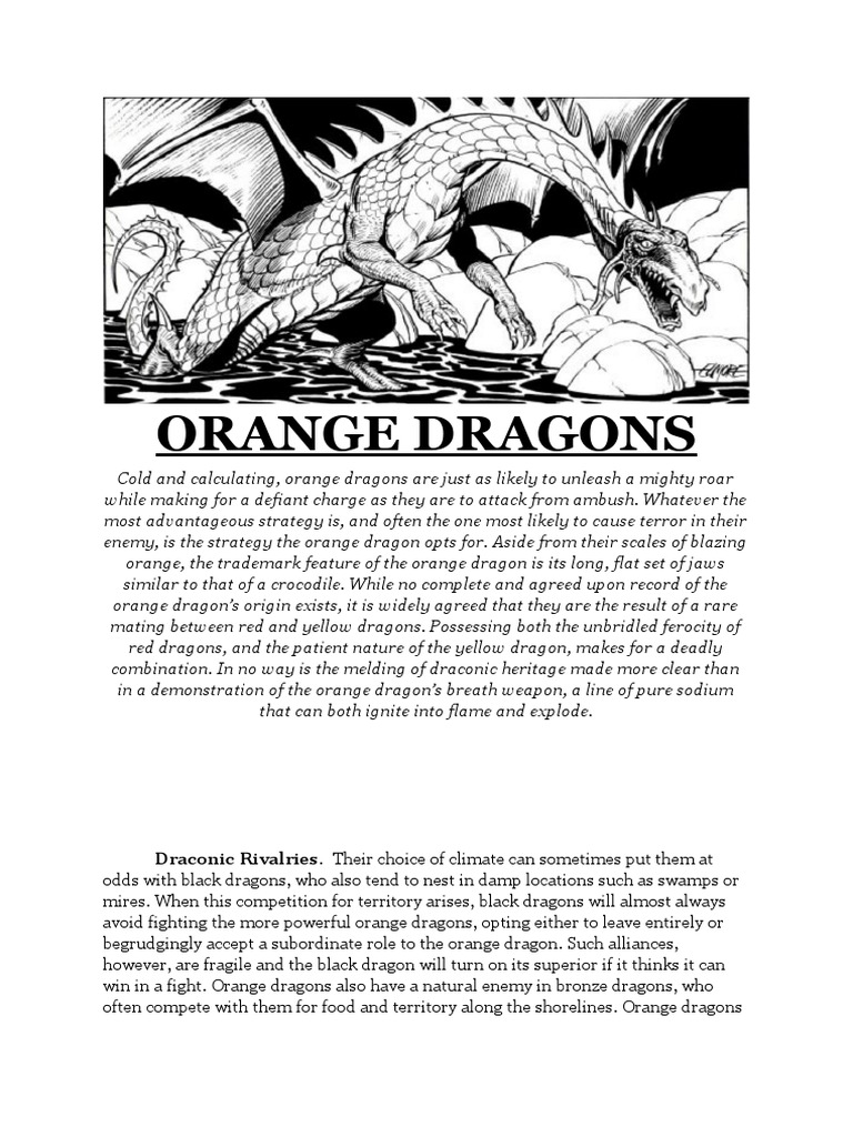 Orange Dragons | PDF