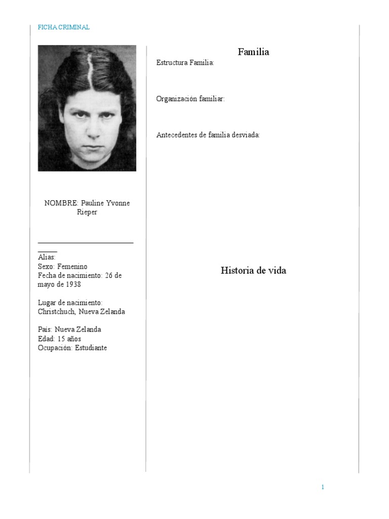 Ficha Criminal | PDF