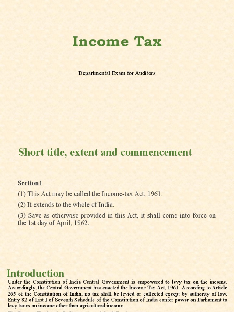 Income Tax - DEA-1 | PDF | Cost Of Living | Taxes