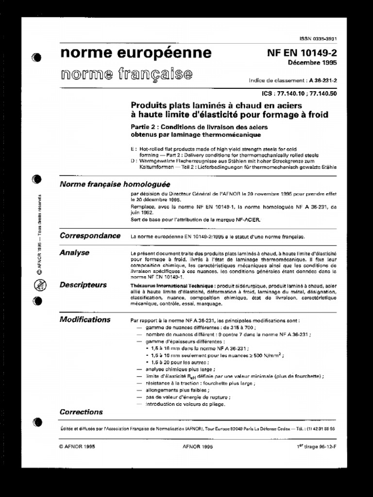 NF en 10149 2 | PDF