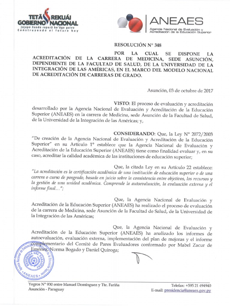 Resolucion 348 2017 | PDF