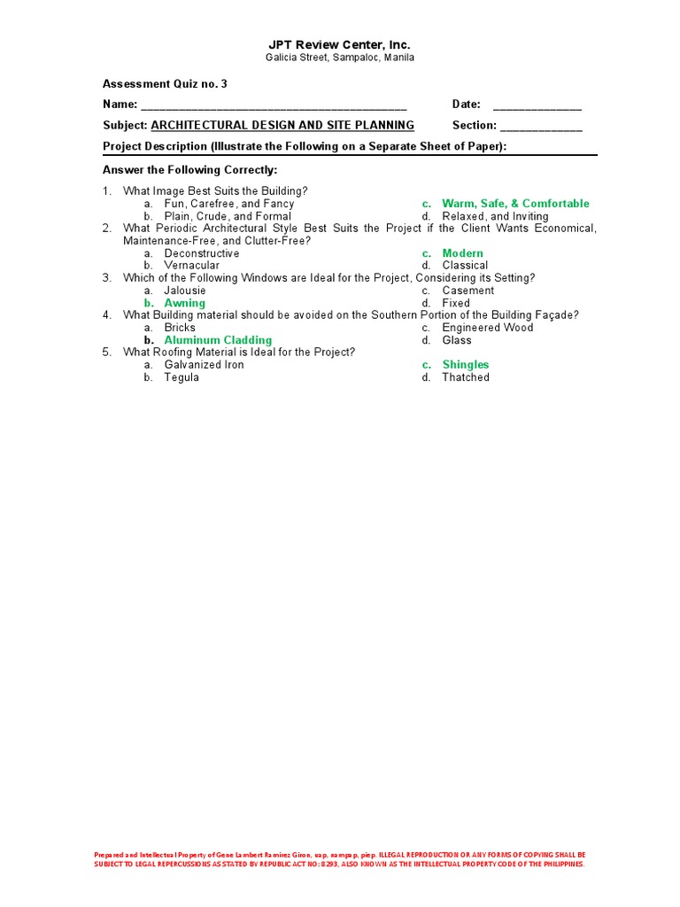 Jeboy Quiz 3 | PDF | Art