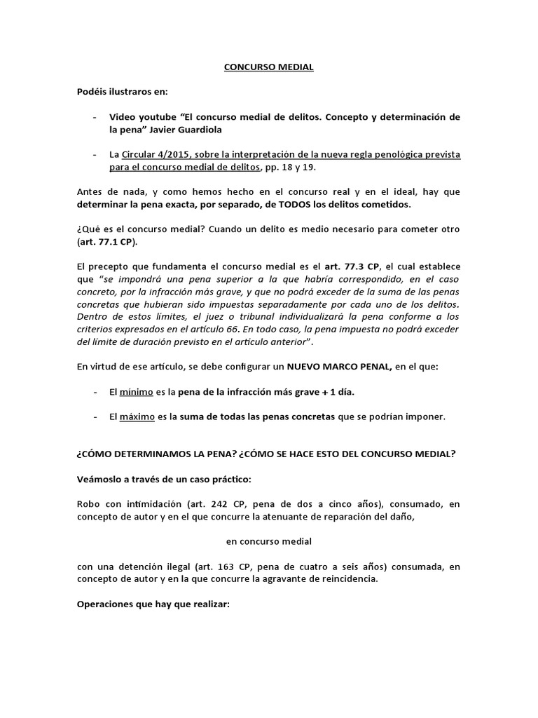 Concurso Medial | PDF | Robo | Prisión