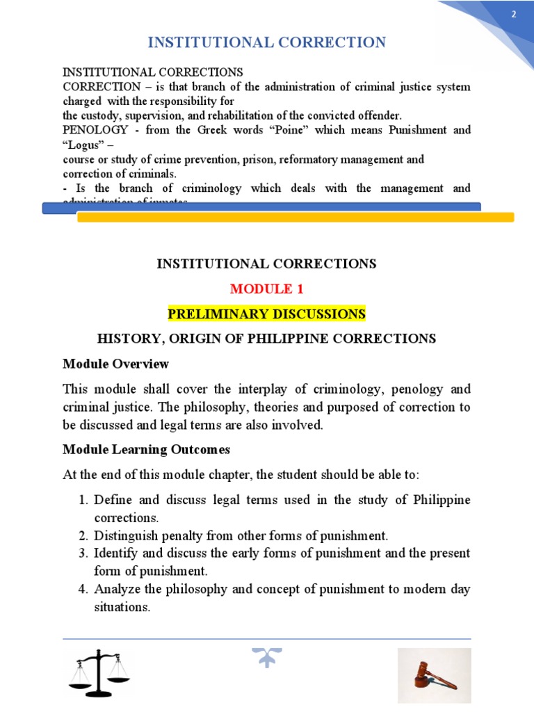 Prelim Notes | PDF | Punishments | Prison