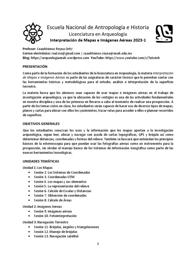 2. Interpretacion de Mapas Programa Para Alumnos 2023 1 | PDF | Mapa | Sistema de información ...