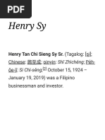 Biography Henry Sy | PDF | Philippines | Makati
