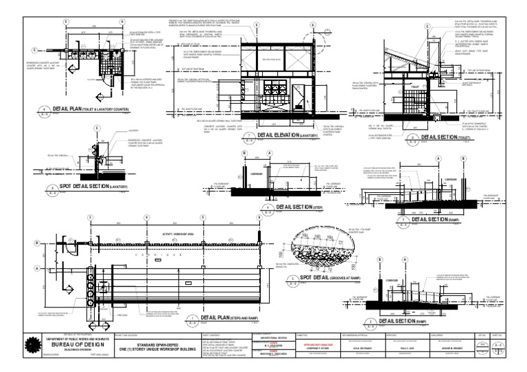Detail Plan: Standard Dpwh-Deped One (1) Storey Unique Workshop ...