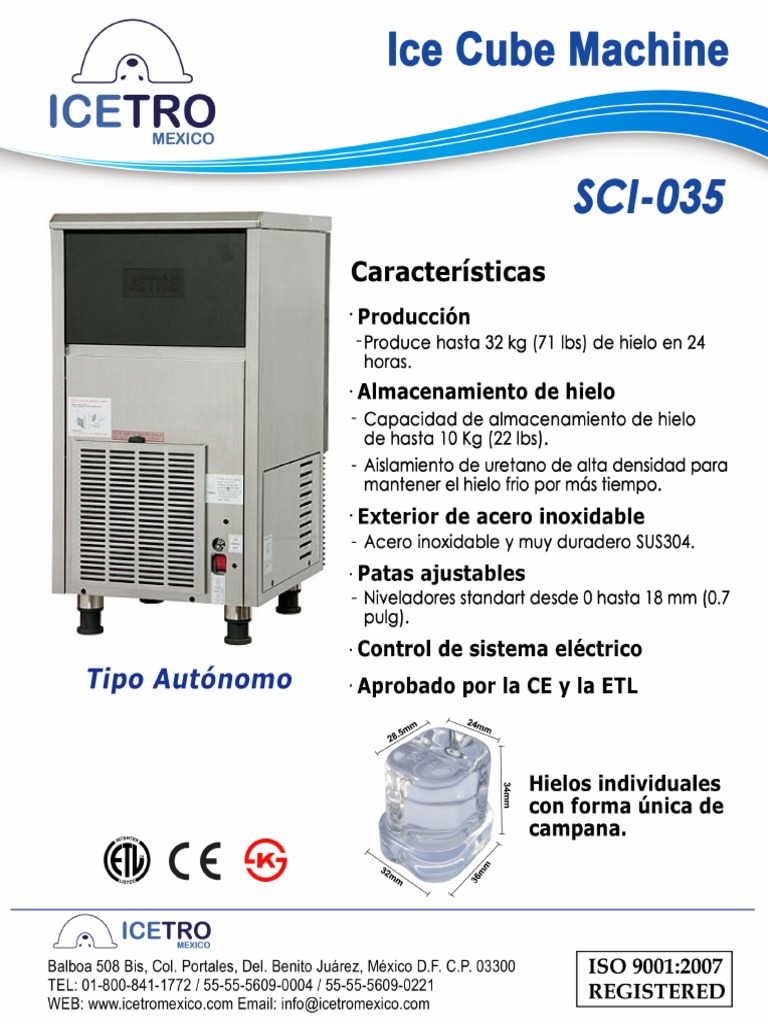 HIELERA REFSCI-035 (ICETRO) - Spanish | PDF