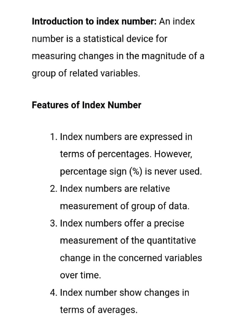 INDEX NUMBer Questions | PDF | Index (Economics) | Consumer Price Index