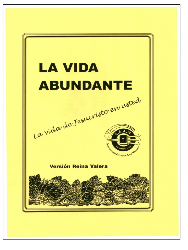 DISCIPULADO-vida-abundante-ALUMNO - MUY, MUY BUENO | PDF | Amor | Jesús