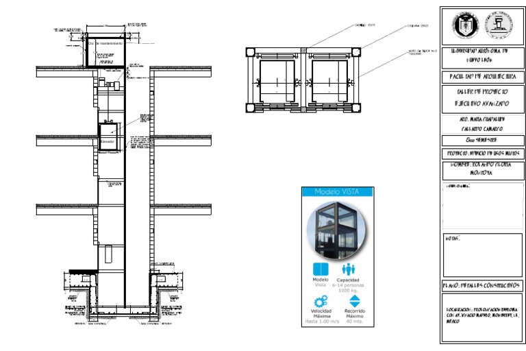 Detalles Constructivos Elevador | PDF