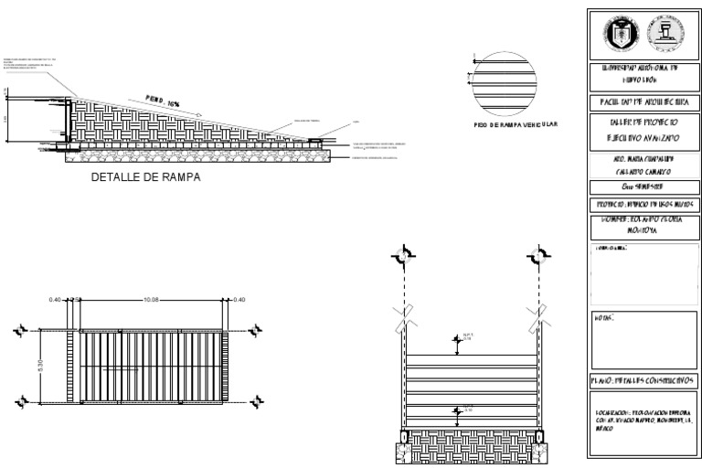 Detalles Constructivos Rampa | PDF