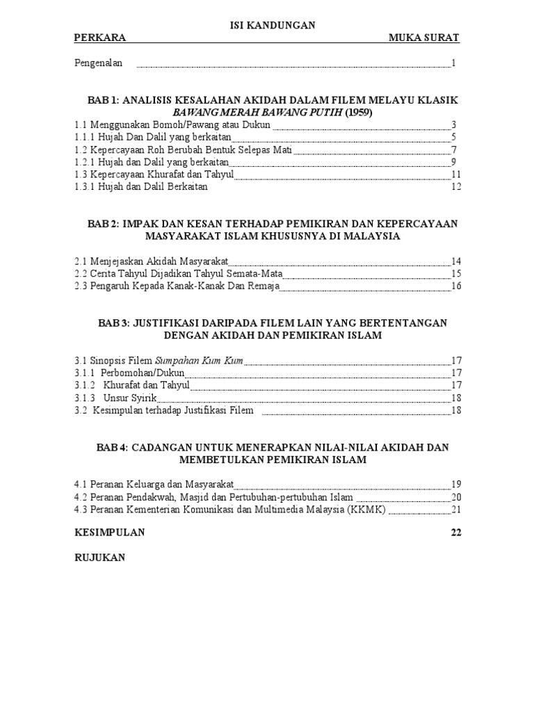 Isi Kandungan | PDF