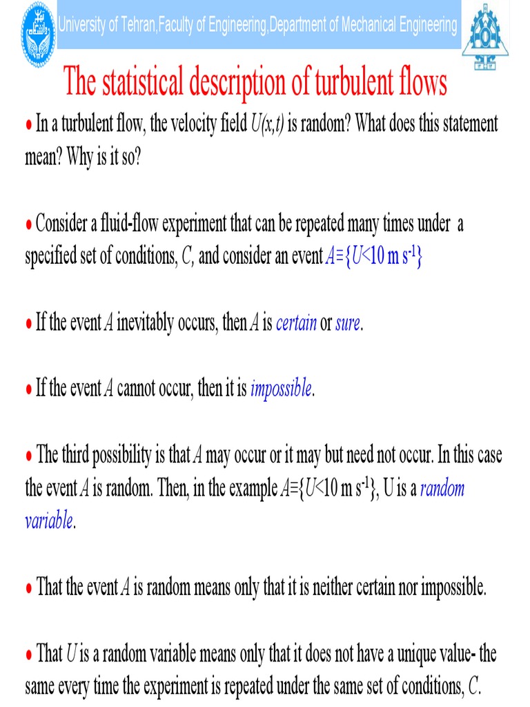 Turbulence 2 | PDF | Probability Density Function | Fluid Dynamics