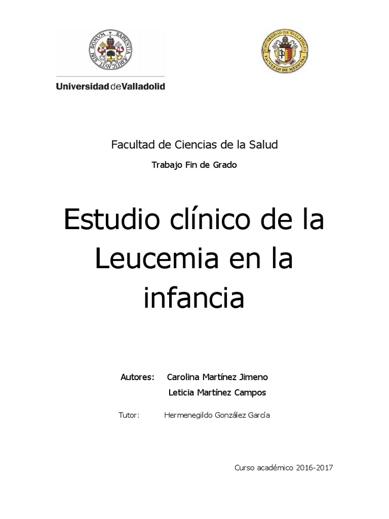 TFG-M-M783 | PDF | Leucemia | Cáncer