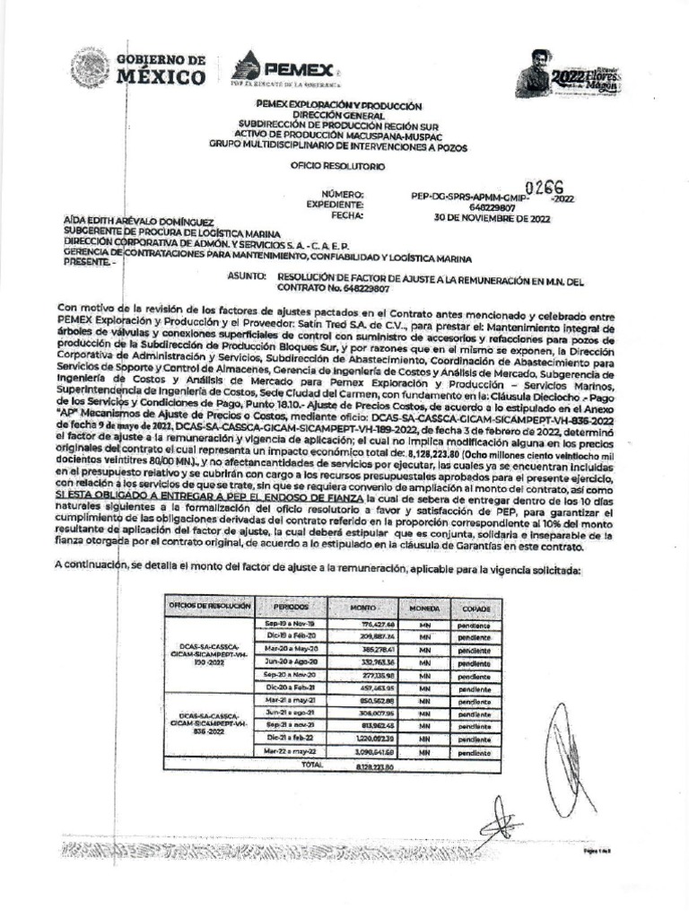 Oficio Resolutivo | PDF