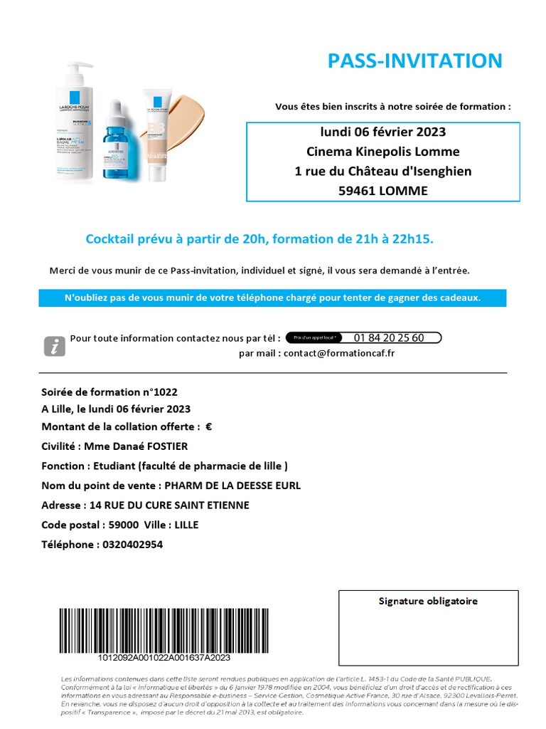 Pass-invitation Soirée Formation 6 Février | PDF