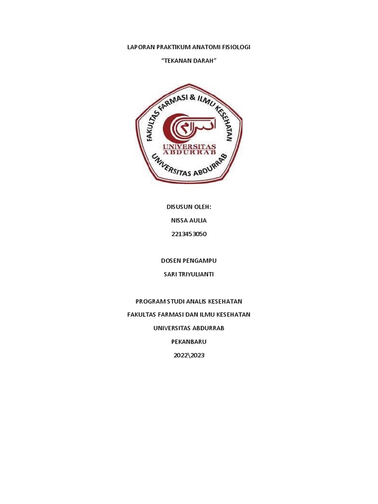 Laporan Praktikum Anatomi Fisiologi | PDF Laporan Praktikum Anatomi Fisiologi | PDF
