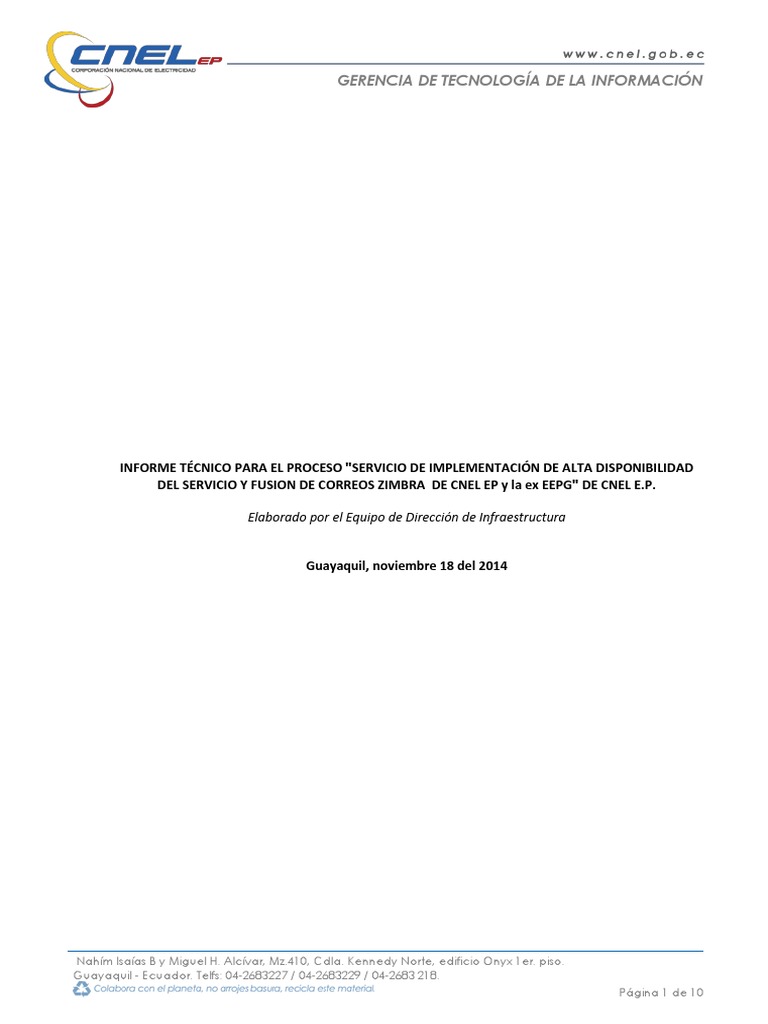 CENEL | PDF | Servidor (Computación) | Servidor proxy