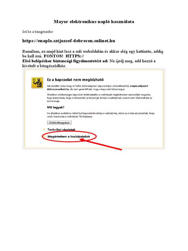 Mayor Elektronikus Napló Használata | PDF