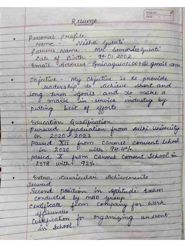 Aecc Notes (Writing Portion) | PDF