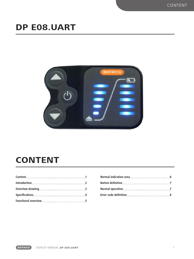 Bafang E08 | PDF | Computing | Electrical Engineering