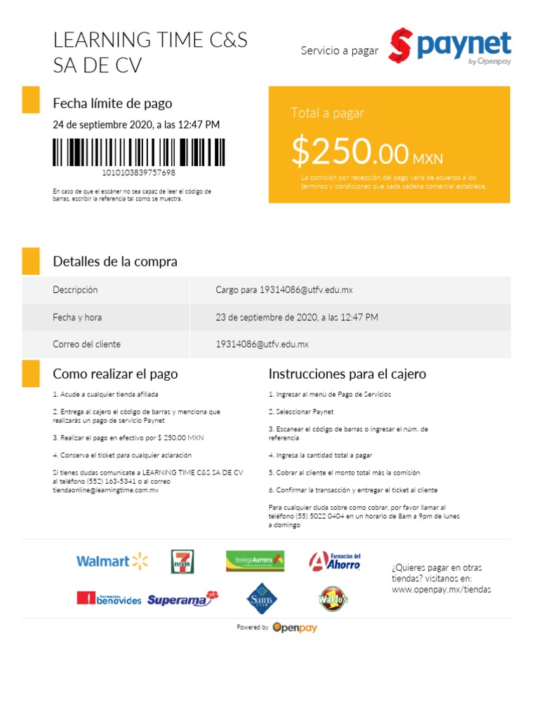 Paynet 1010103839757698 | PDF | Industrias de servicio