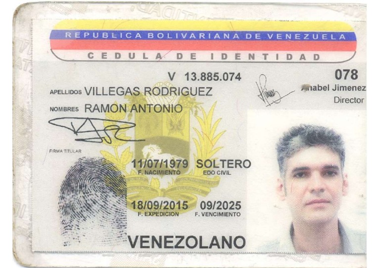 Cedula Ramon Villegas | PDF
