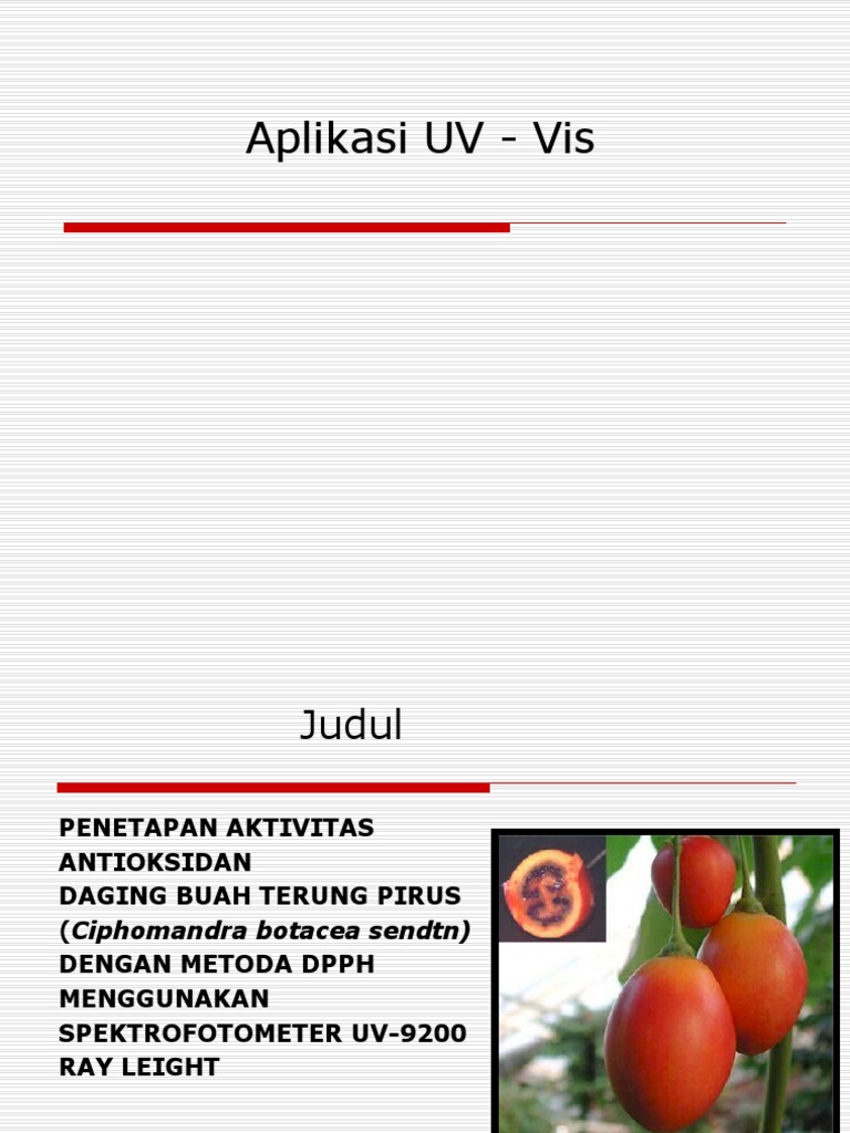 Aktivitas Antioksidan Terung Pirus DPPH | PDF