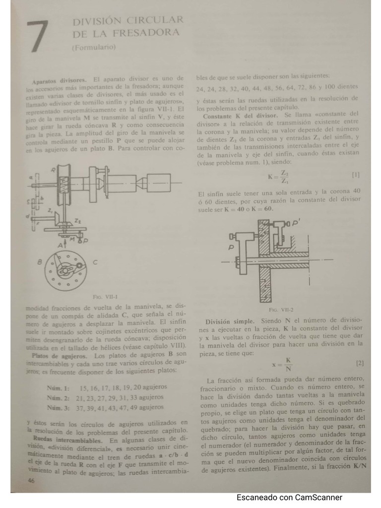 División Circular Fresadora | PDF