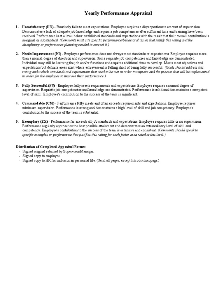 Appraisal Form | PDF | Performance Appraisal | Business