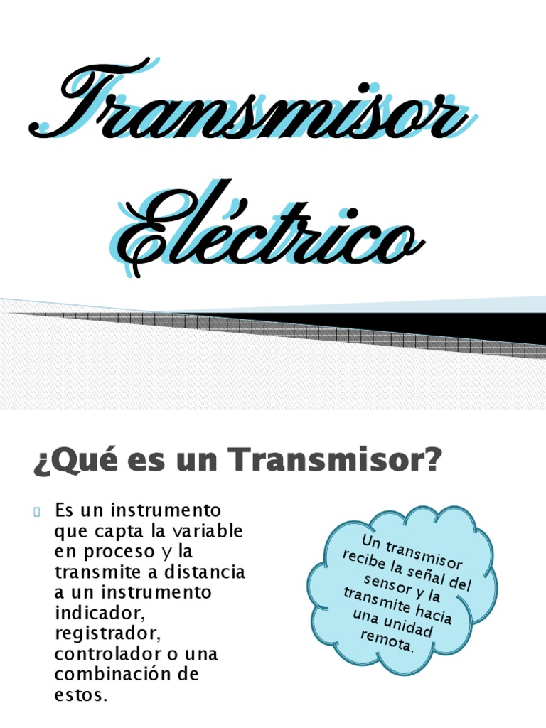 Transmisores Electricos 2.2 | PDF | Electricidad | Electrónica
