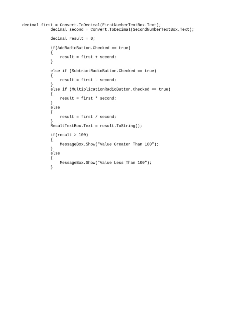 2 Add Mul Div Sub Code of CP | PDF