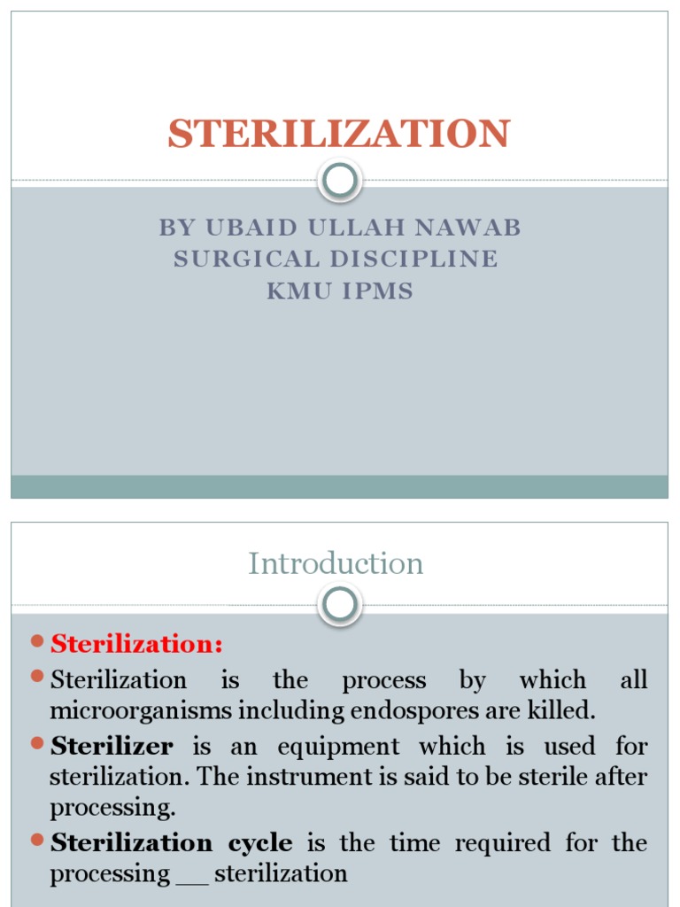Sterilization | PDF | Sterilization (Microbiology) | Textiles