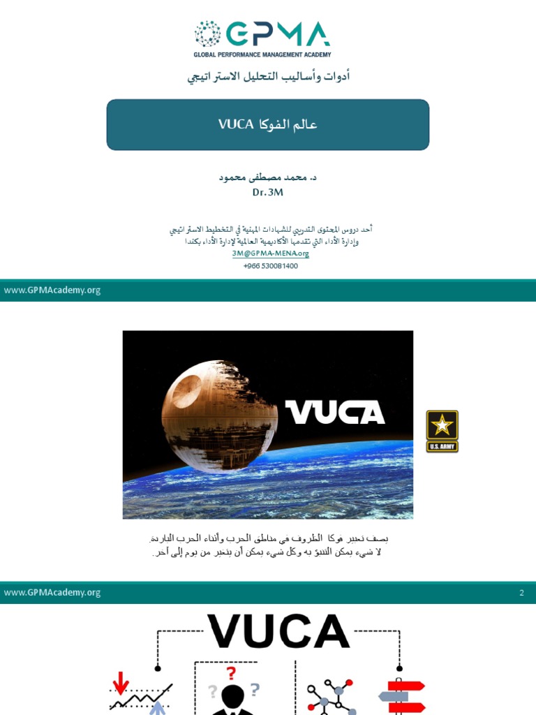 GPMA Module 1A Unit 1 VUCA عالم الفوكا | PDF
