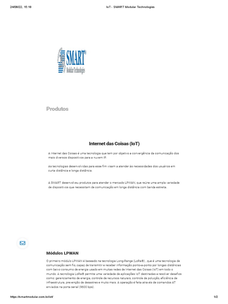 IoT - SMART Modular Technologies | PDF | Internet das Coisas | Internet